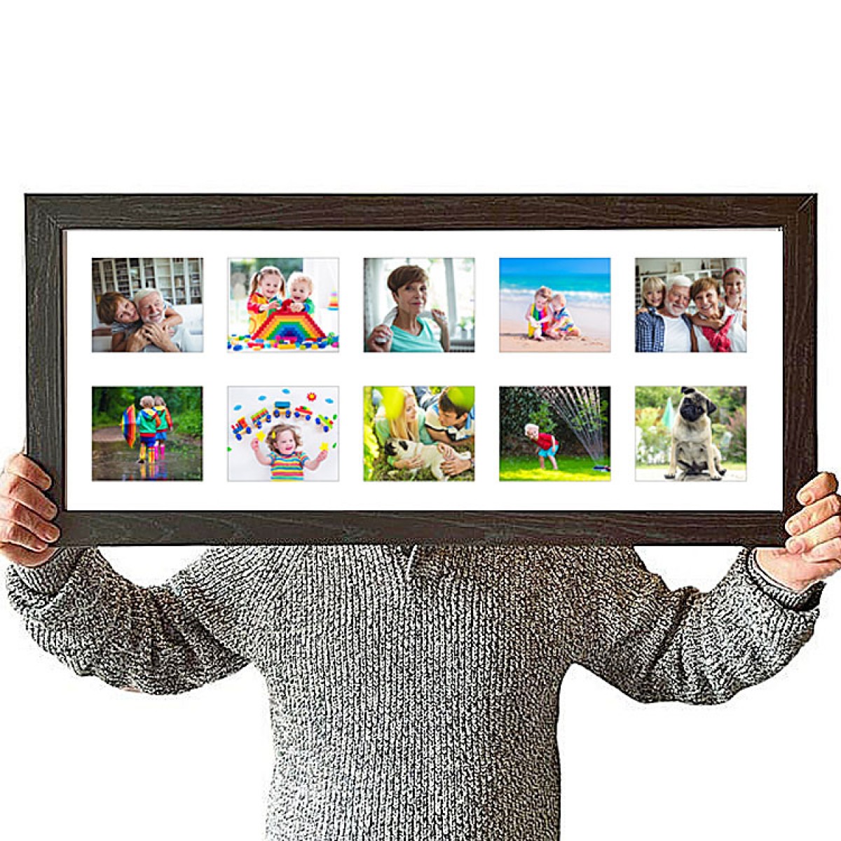 large ten photo collage