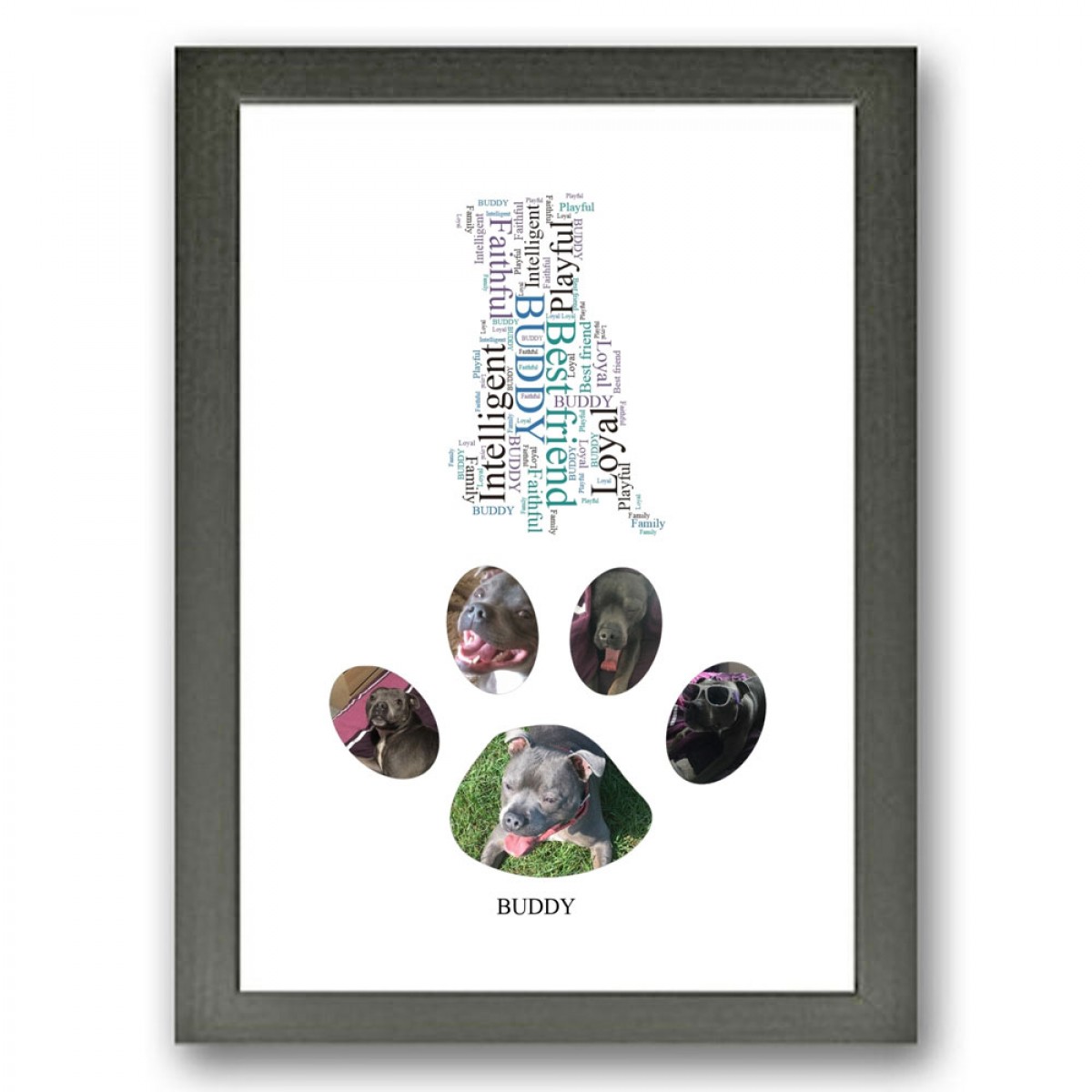 Staffordshire Bull Terrier Photo Collage Gift | Staffordshire Bull ...