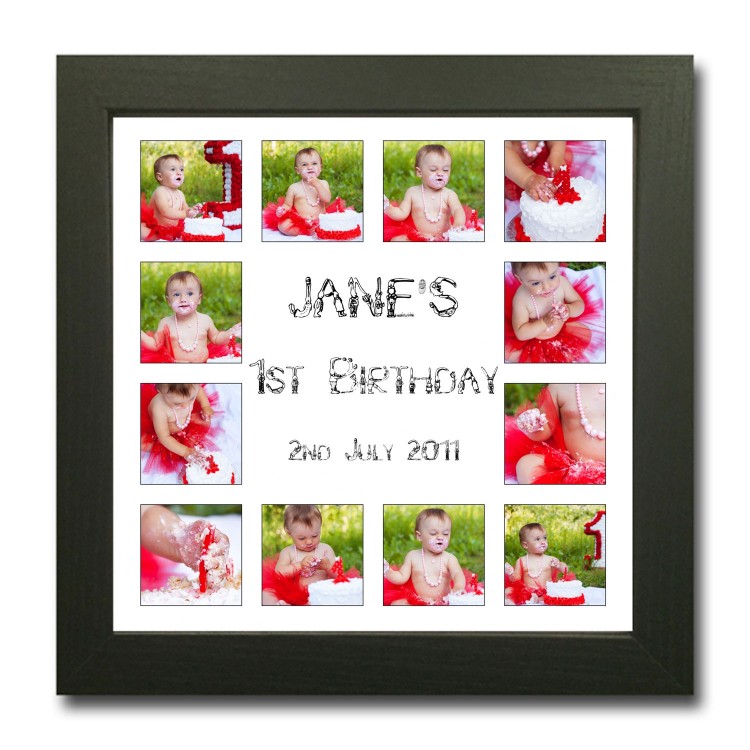 Personalised Birthday Framed Photo Collages | Photo Collage Maker ...