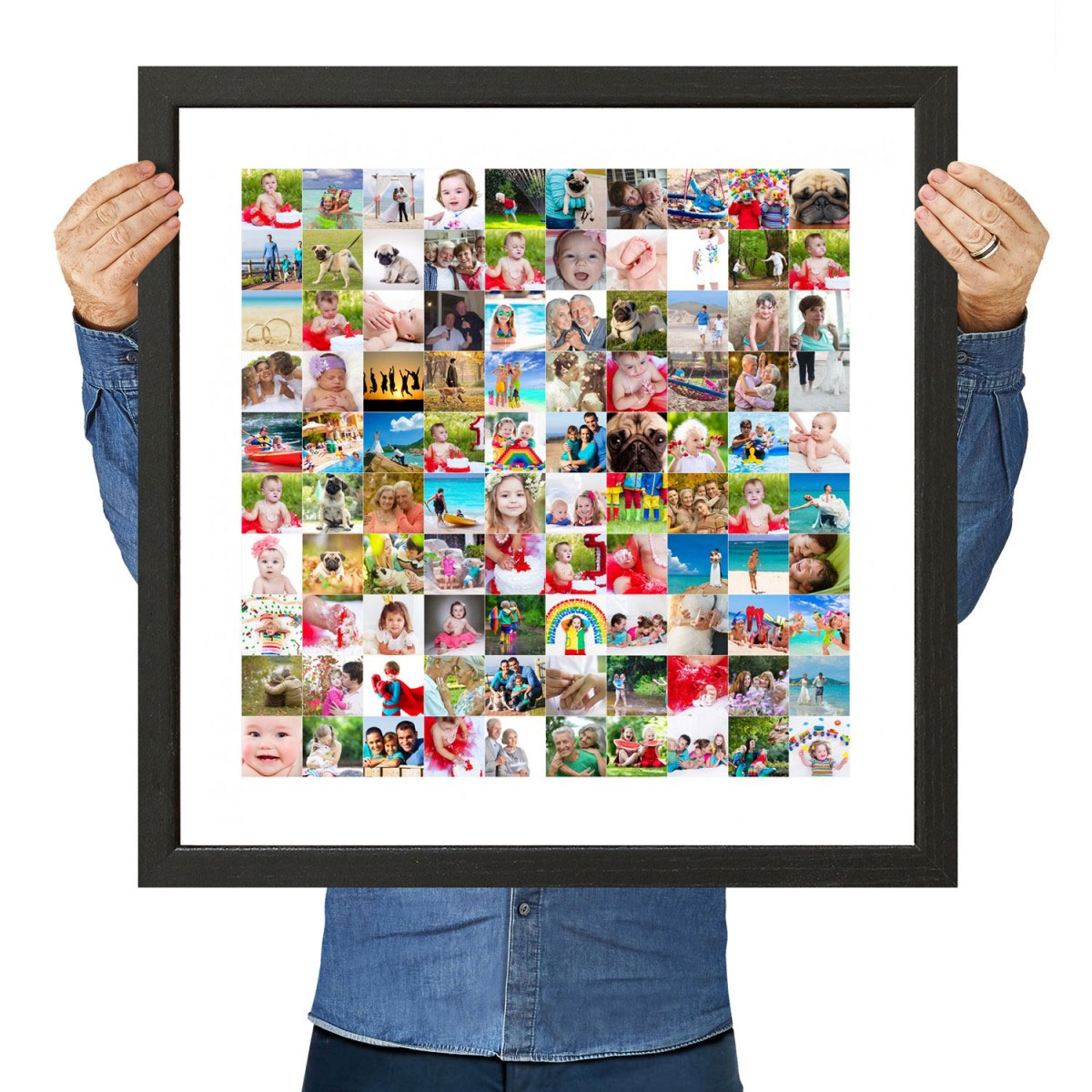 100 photo upload collage square