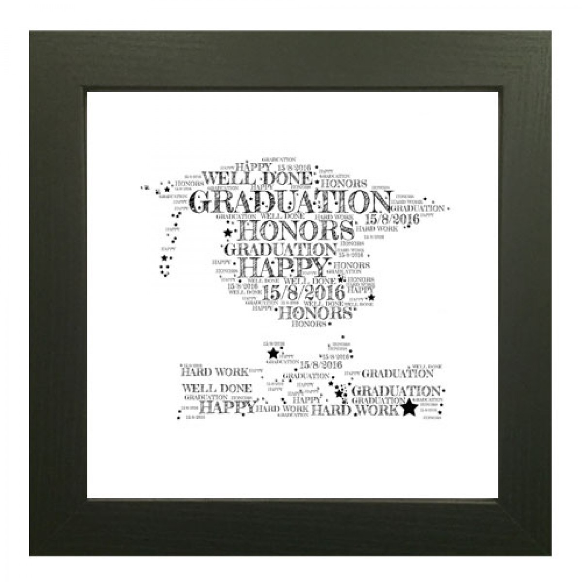 graduation word art