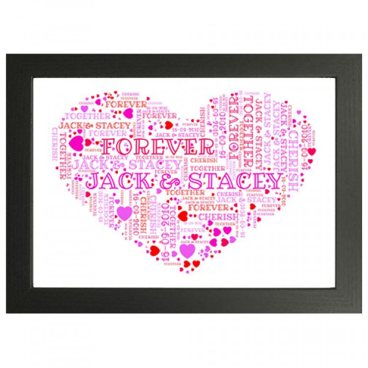 word art heart rectangle